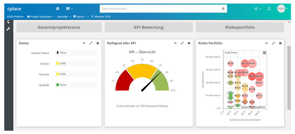 cplace – Plattform mit App Store für eine flexible Projekt-Zusammenarbeit