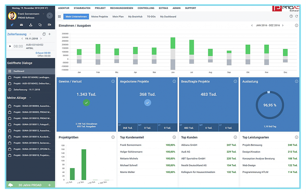Vergleich Biquanda · Smart Project Manager · macooa · PROAD Software ...