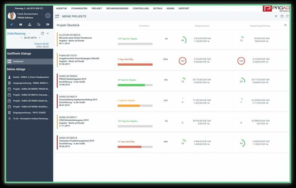Vergleich Biquanda · Smart Project Manager · macooa · PROAD Software ...